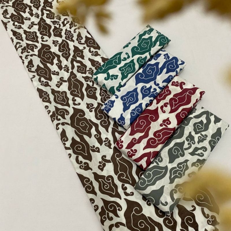Jual Kain Batik TRR Motif Mega Mendung Motif Daun Piramit Motif Batu ...