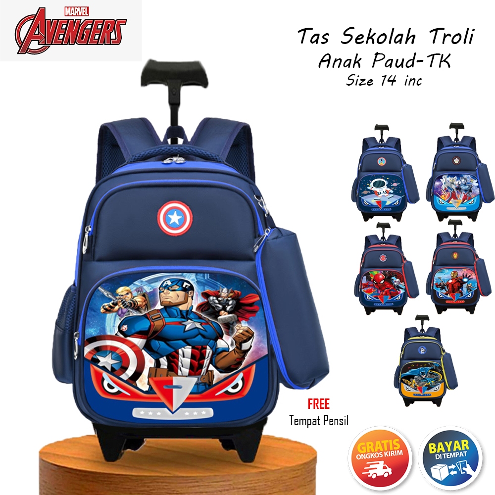 Jual Tas Troli Paud-TK Ransel Sekolah Anak Laki-Laki Ransel Import Anak Cowok - Kids Backpack ...