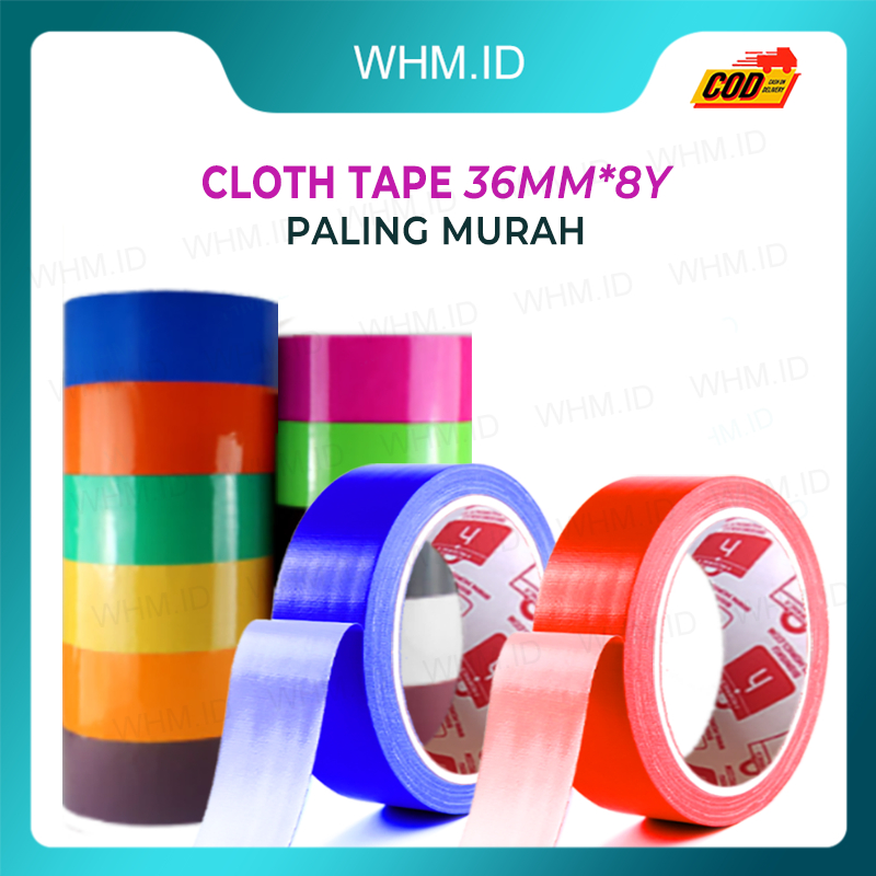 Jual HORICI CLOTH TAPE 36MM*8Y ISOLASI WARNA WARNI LAKBAN PEREKAT SUPER ...