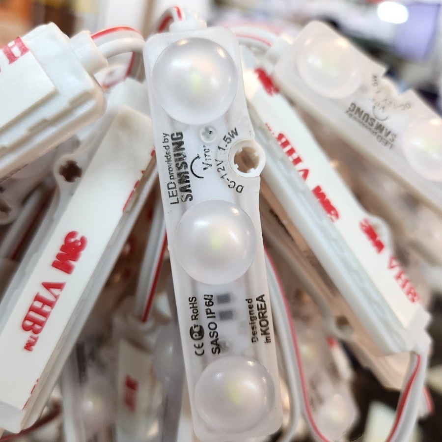 Jual Lampu Module LED SAMSUNG 1.5 Watt 12 Volt 3 mata - Putih - Putih ...
