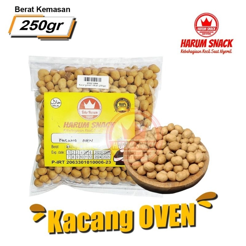 Jual KACANG OVEN 250 Gram [Harum Snack Official] | Shopee Indonesia