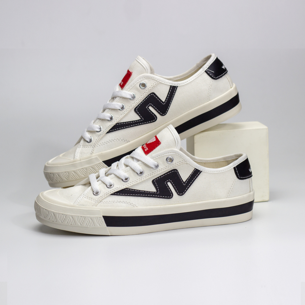 Jual VENVE Precious Offwhite Black Sepatu Sneakers Pria Wanita Casual ...