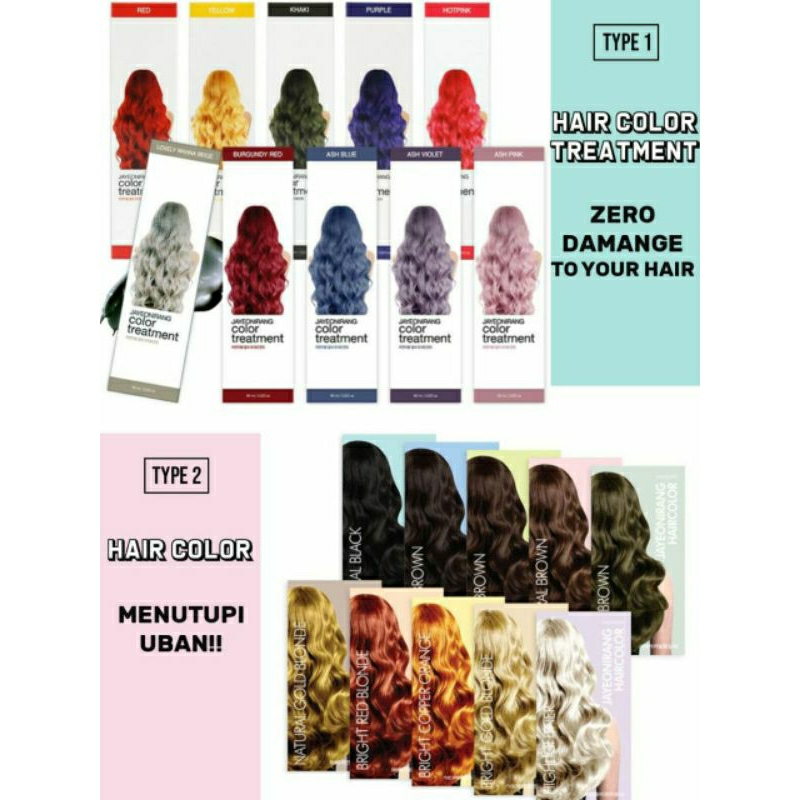 Jual Jayeonirang Hair Color Treatment Pewarna Cat Rambut Korea ...