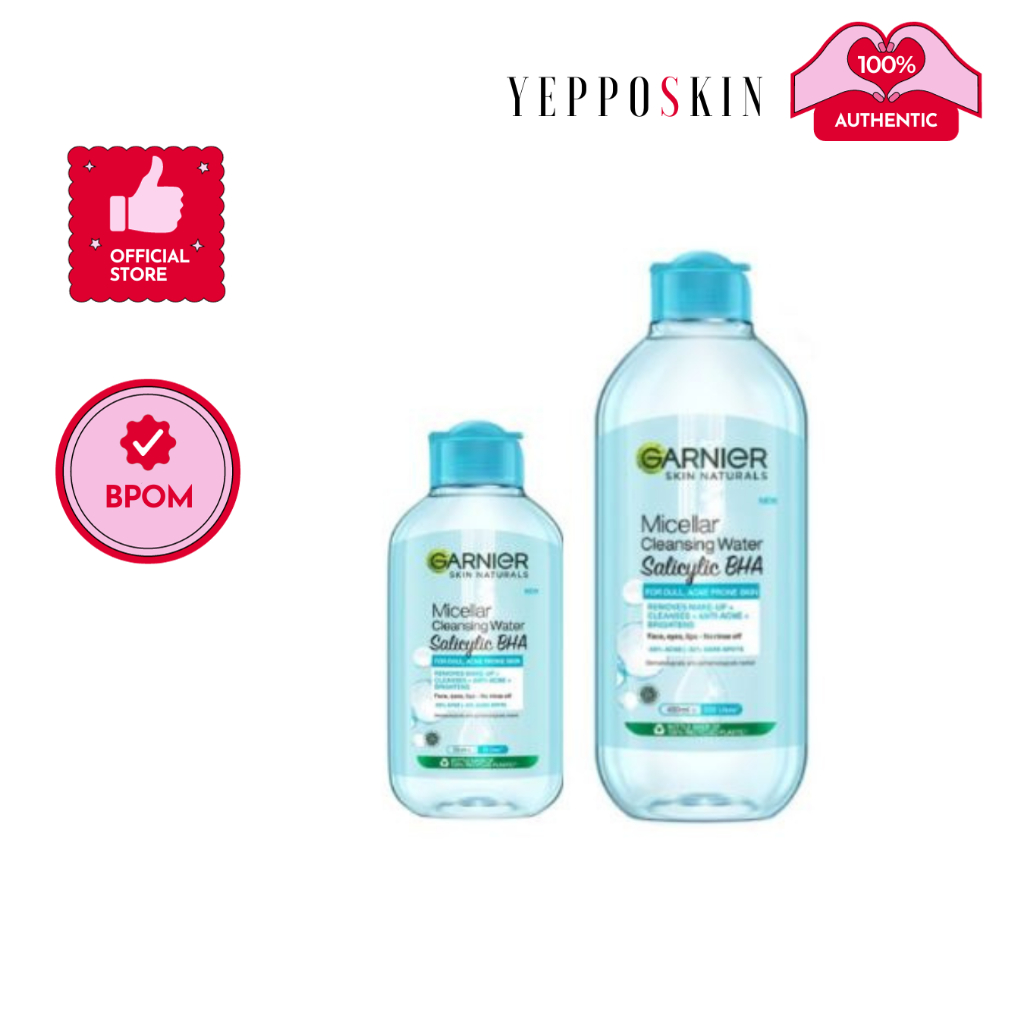 Jual Garnier Micellar Water Salicylic Blue BHA | Shopee Indonesia