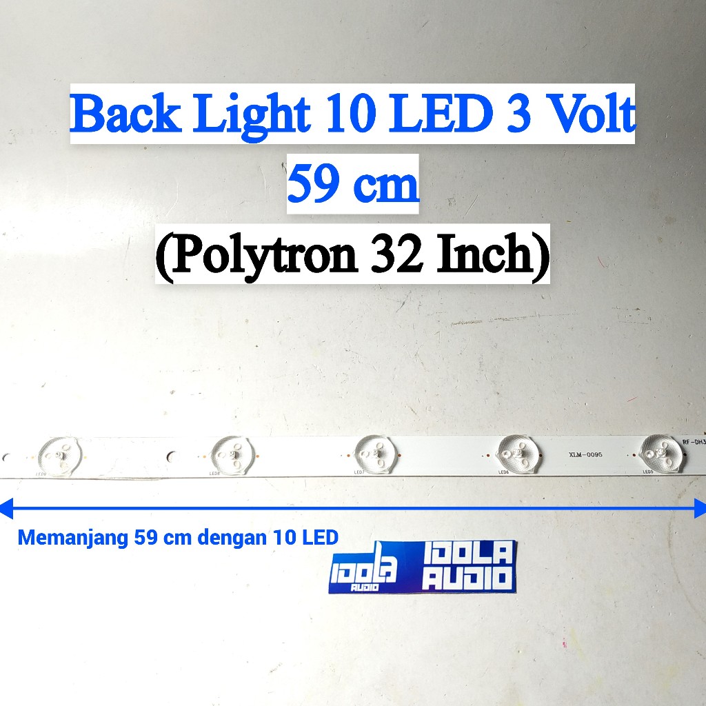 Jual Back Light 10 LED 3 Volt 59 cm Polytron 32 Inch | Back Light TV 10 ...