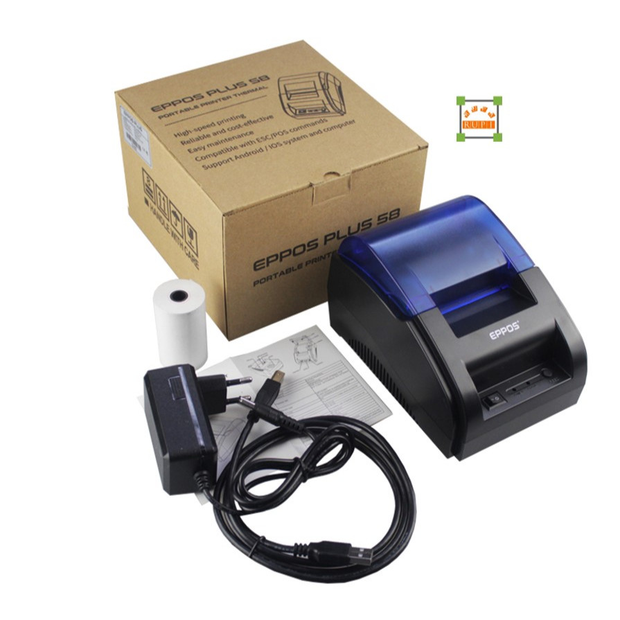 Jual Printer Thermal Mini EPPOS 58mm EP58M PLUS - USB BLUETOOTH Cetak Struk Kasir | Shopee Indonesia
