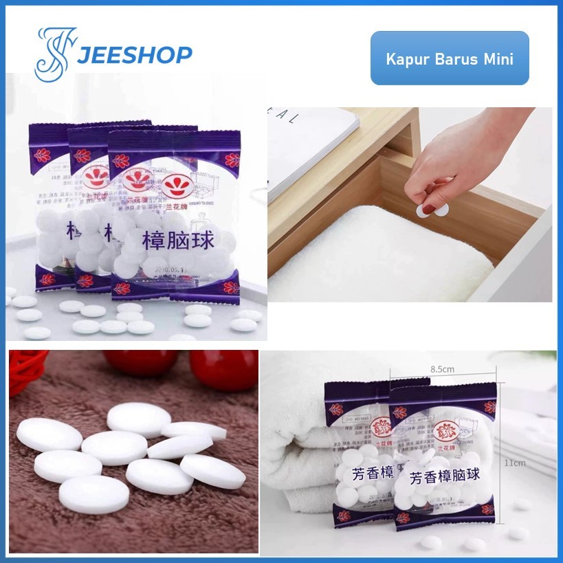 Jual Kapur Barus Putih Mini Pengharum Lemari Toilet Anti Kecoa Disk ...