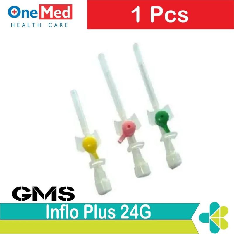 Jual Inflo Plus Onemed IV Catheter Wing Abocath 18G , 20G , 22G , 24G ...