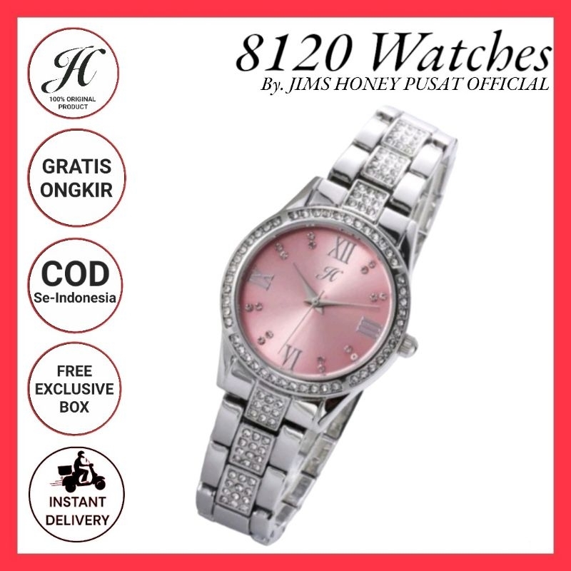 Jual Jam Tangan Wanita Stainless Jims Honey 8120 Women Watch Branded / Jam Tangan Murah | Shopee ...