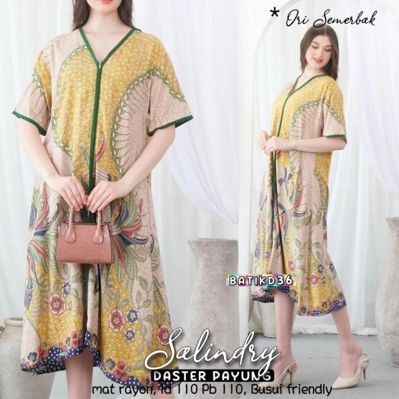 Jual SEMERBAK BATIK ORI SEKDRES DASTER PAYUNG JELITA HOMEDRESS KEKINIAN ...
