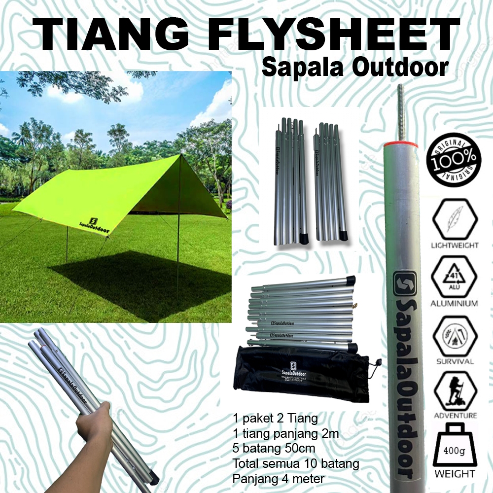 Jual Tiang Flysheet 2 set / Tiang Tenda Tarptent | Shopee Indonesia