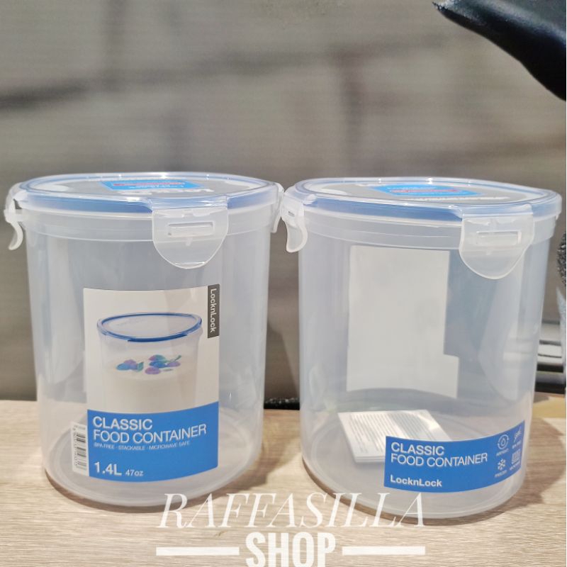 Jual LocknLock Food Container Classic Toples 1.4L Lock&Lock Round Tall ...