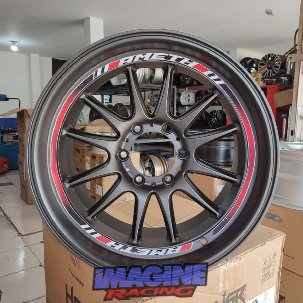 Jual velg mobil racing ring 18 tipe AMETH JA207 HSR R18X95 H6X139,7 ET0 buat pajero fortuner dll ...