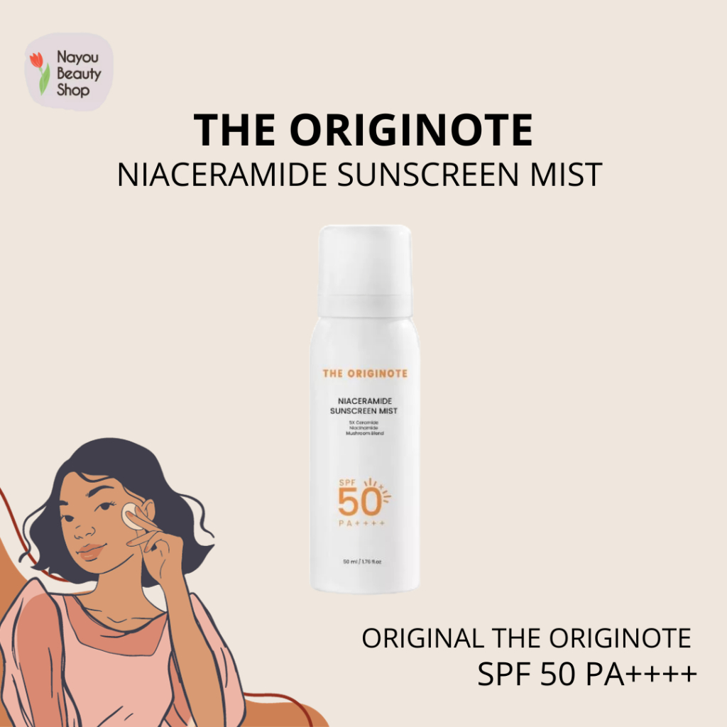 Jual EXP 2027 The Originote Niaceramide Sunscreen Mist SPF 50 PA ...