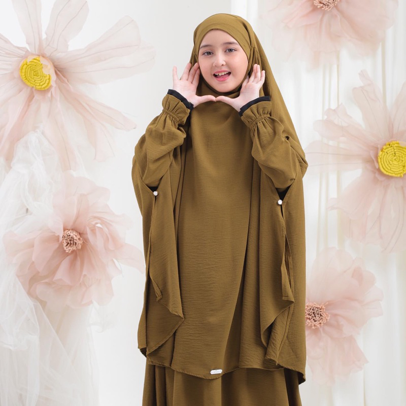 Jual Luthfia kids - Gamis Anak Perempuan Cringkel Airflow 1 sampai 11 ...