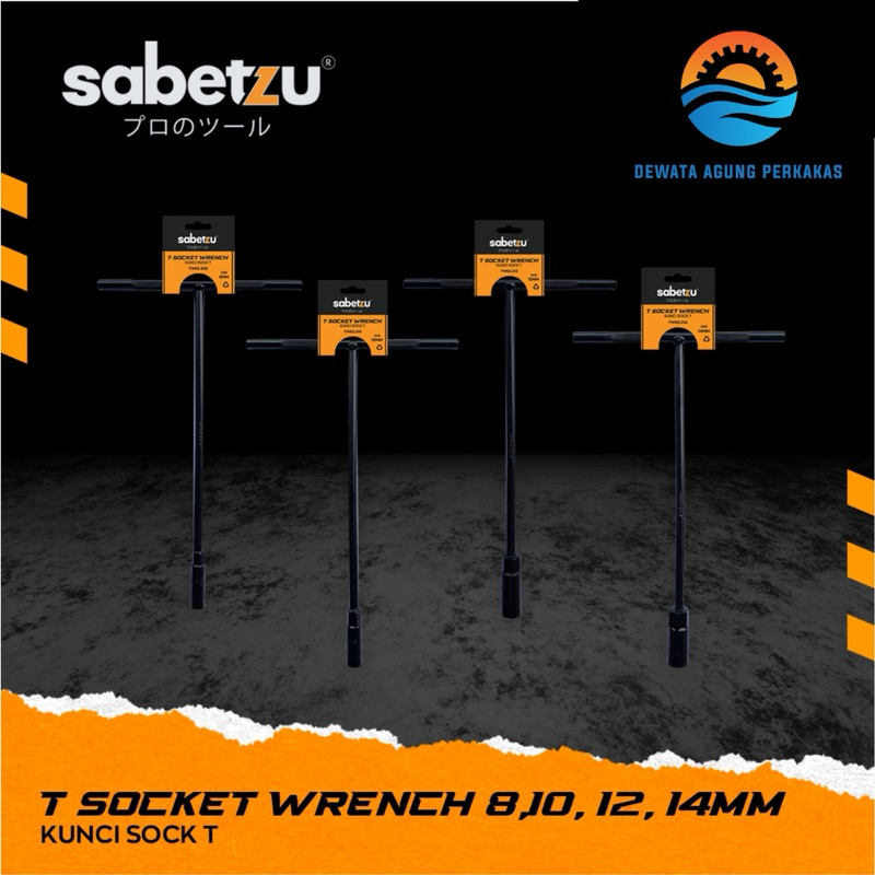 Jual Sabetzu Kunci Sok T 8mm 10mm 12mm 14mm Gagang Sock Sock T Socket Wrench | Shopee Indonesia