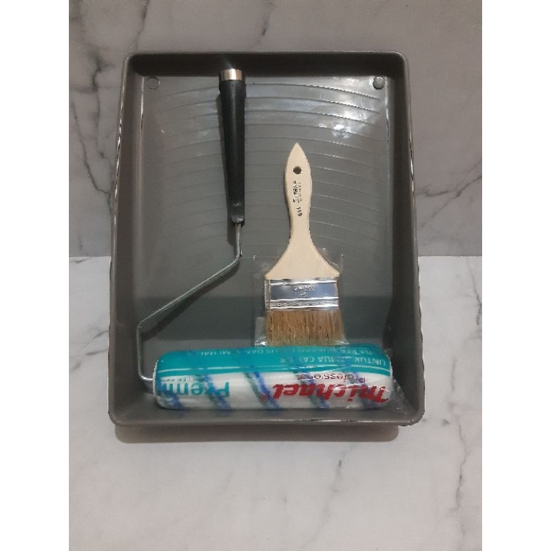 Jual Bak cat + kuas roll Supra + kuas 3" 1 set | Shopee Indonesia