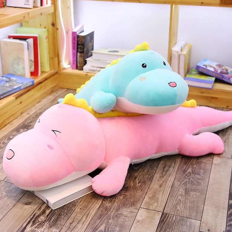 Jual 74 Boneka Guling Dinosaurus Ukuran 60cm dan 80cm Bahan Plush Lucu ...