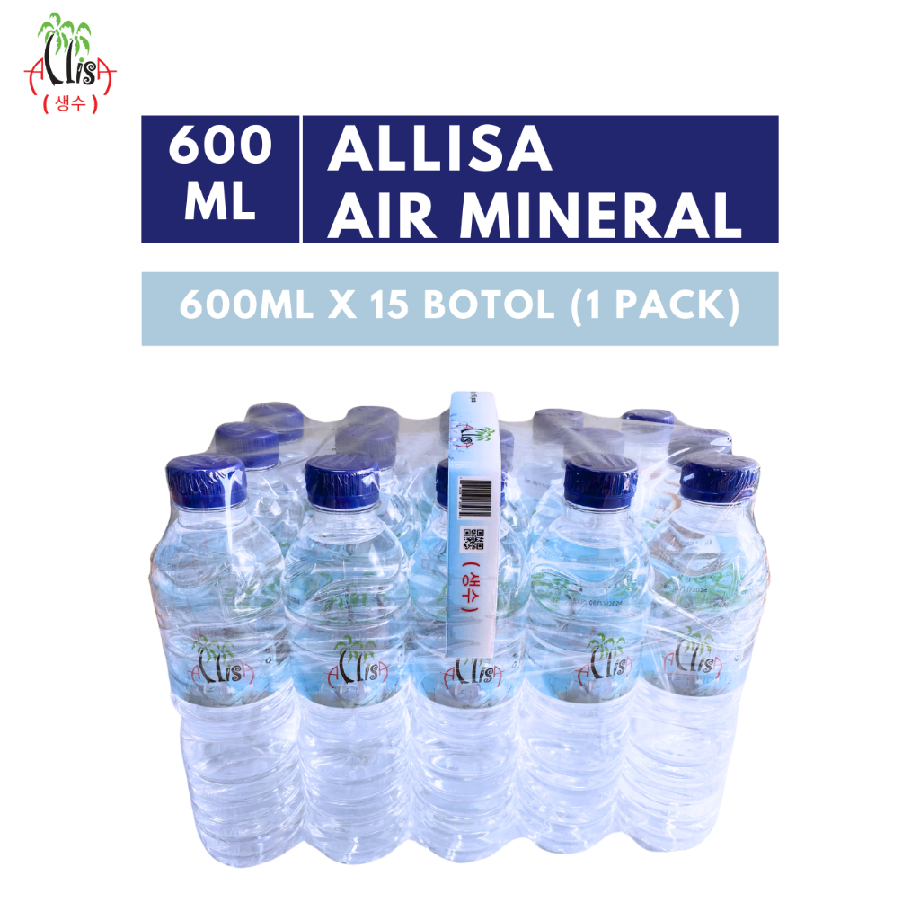 Jual ALLISA Air Mineral 600 ml x 15 botol (1 pack) | Shopee Indonesia