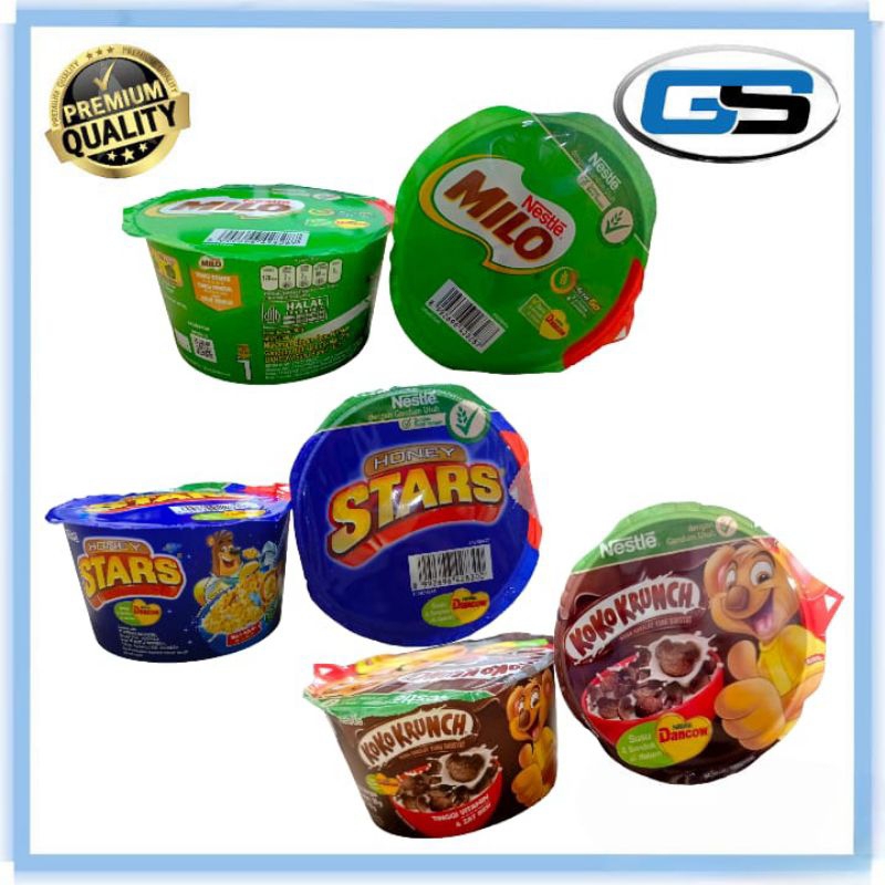Jual NESTLE MILO/COCO CRUNCH/HONEY STAR SEREAL CUP COMBO PACK DANCOW ...