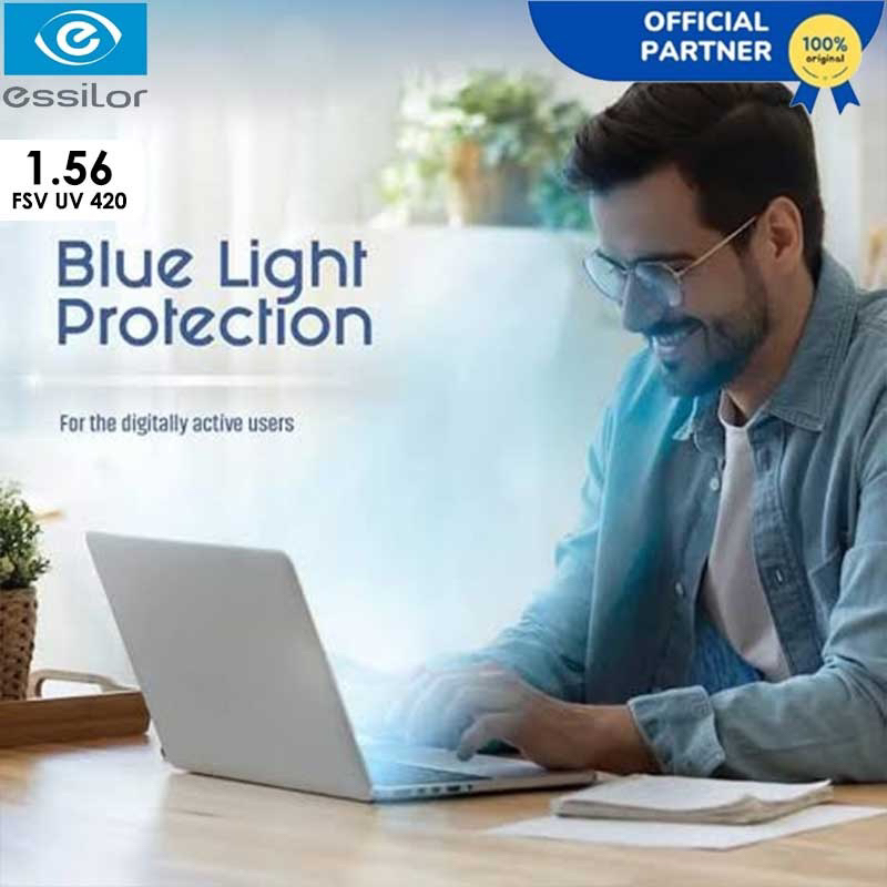 Jual Lensa Kacamata essilor blue capture essilor blueray essilor crizal ...