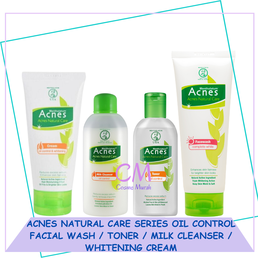 Jual CM ACNES Natural Care Series Oil Control Facial wash / Toner ...
