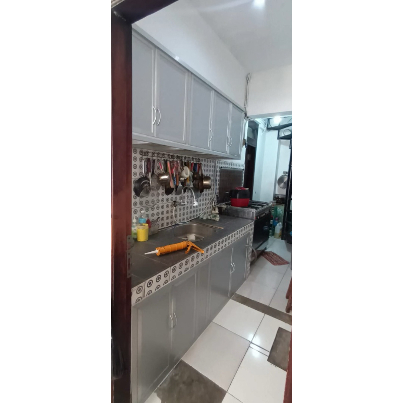 Jual kitchen set alumunium atas bawah warna silver acp | Shopee Indonesia