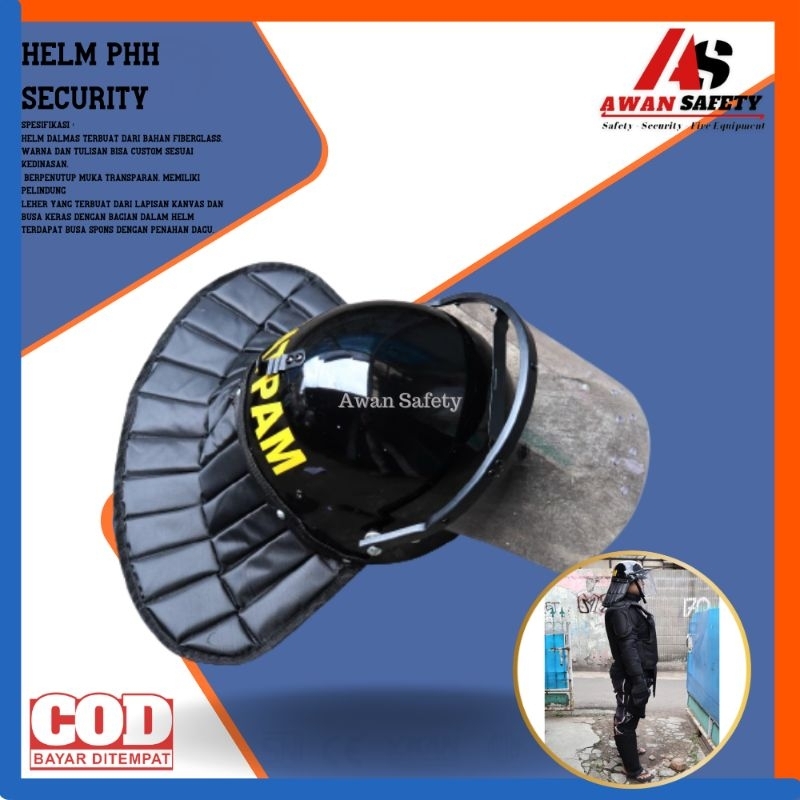 Jual HELM PHH SECURITY/ HELM DALMAS PENGAMAN DEMO /HELM HURU-HARA ...