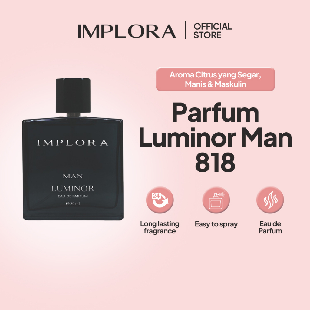 Jual MFI - Implora Eau De Parfum Luminor Man 818 | Netto 80 ML | Shopee ...