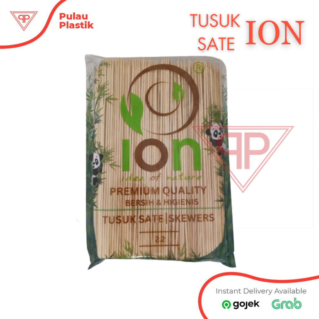 Jual Tusuk Sate Bambu ION 20 cm 2.5mm (500gr) / Tusuk Sate / Stik Sate ...