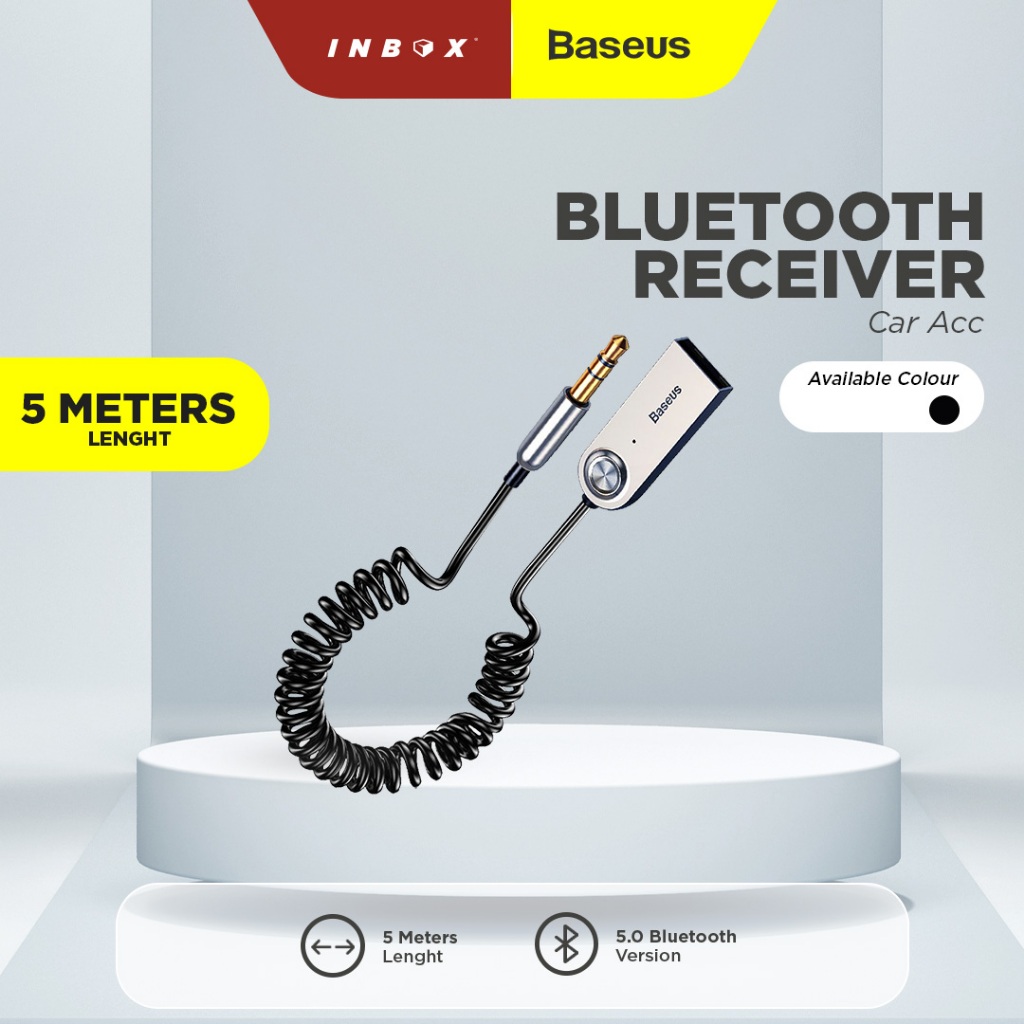Jual Baseus Bluetooth Wireless Bluetooth Receiver Adapter USB Cable AUX ...