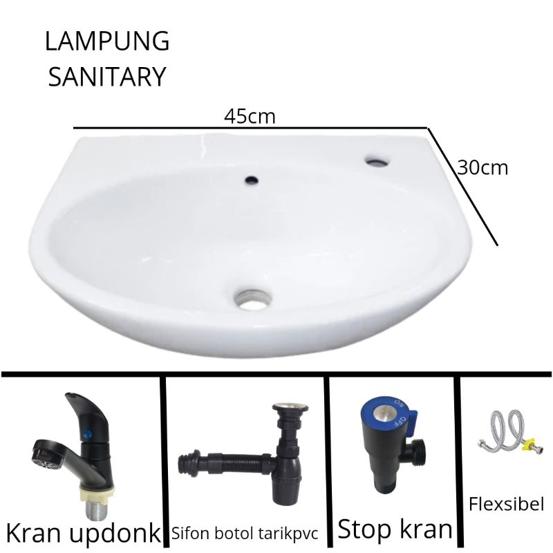 Jual Wastafel Set Toto LW246J Komplit Set/ Westafel LW 246J | Shopee ...