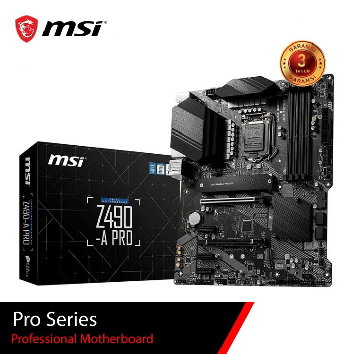Jual MSI Z490-A PRO MOTHERBOARD ATX Z490A - INTEL LGA 1200 GEN 10 11 M2 ...