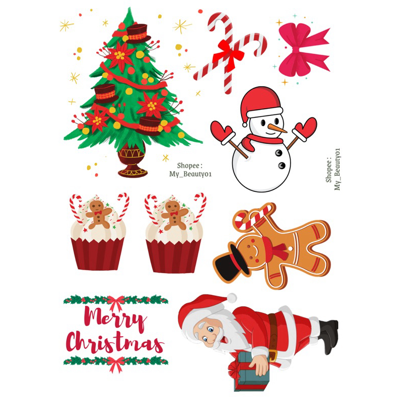 Jual TOPPER CAKE / TOPPER NATAL /TOPPER MARRY CRISHMASH / TOPPER BUKET ...