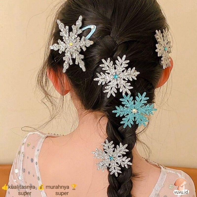 Jual Jepit Frozen Elsa Model Jepit Set Rambut Korea Anak Premium/Jepit ...