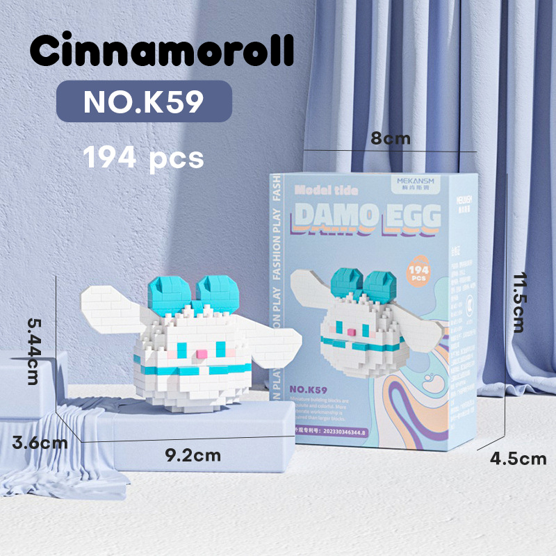 Jual Damo Egg Karakter Nano Block Model Kartun Mainan Balok Susun Bricks | Shopee Indonesia