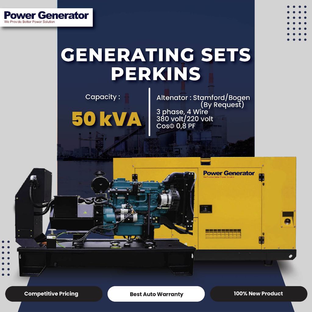 Jual Genset 50 kVA Perkins - Open & Silent - Genset Power Indo ...