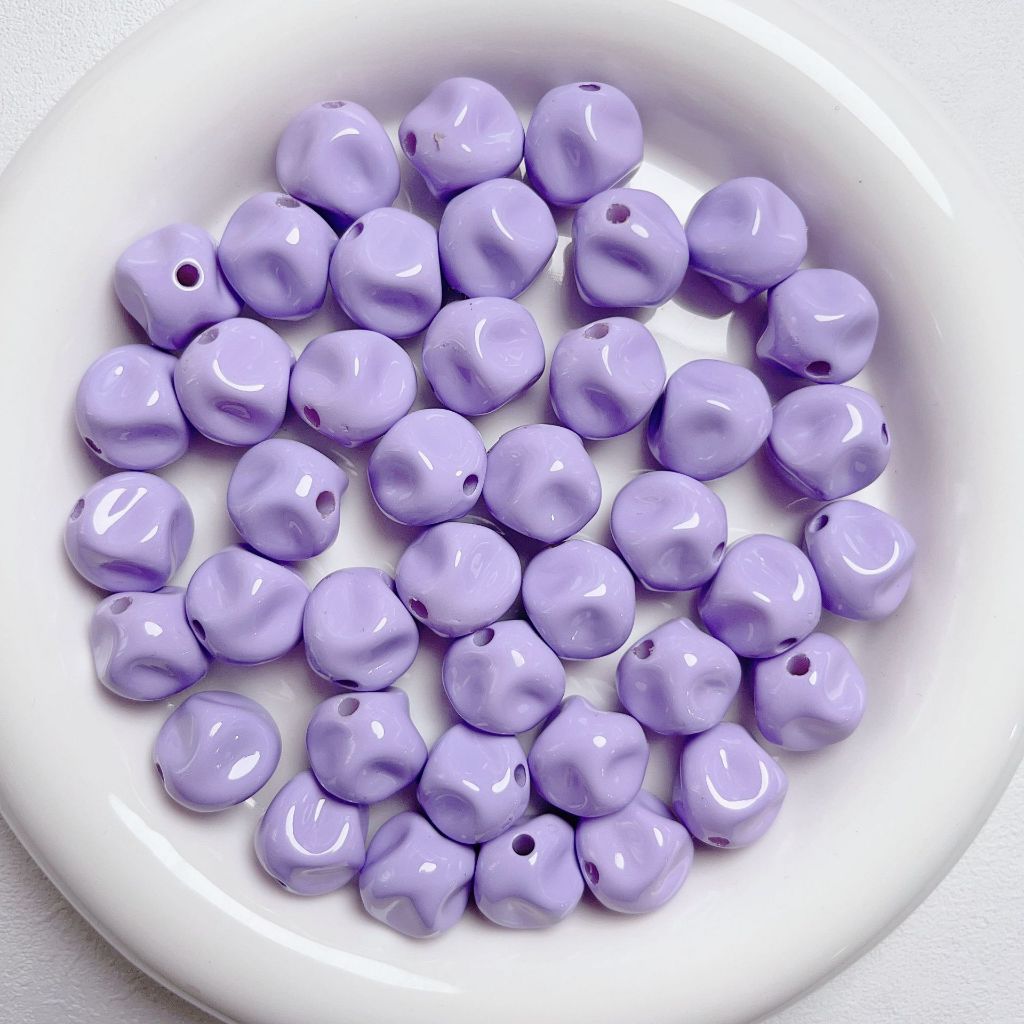 Jual [COD Ready stock] 30pcs Manik Bulat Unik Motif Unik Bahan Akrilik ...