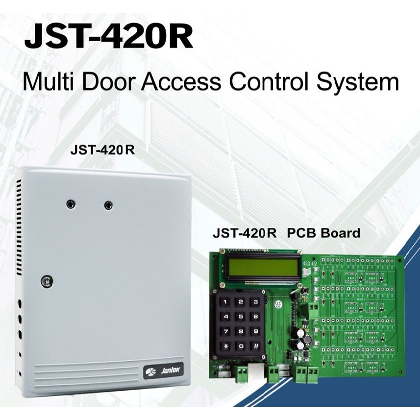 Jual JST-420R 16-door Controller with RS-485 connection Jantek Access ...