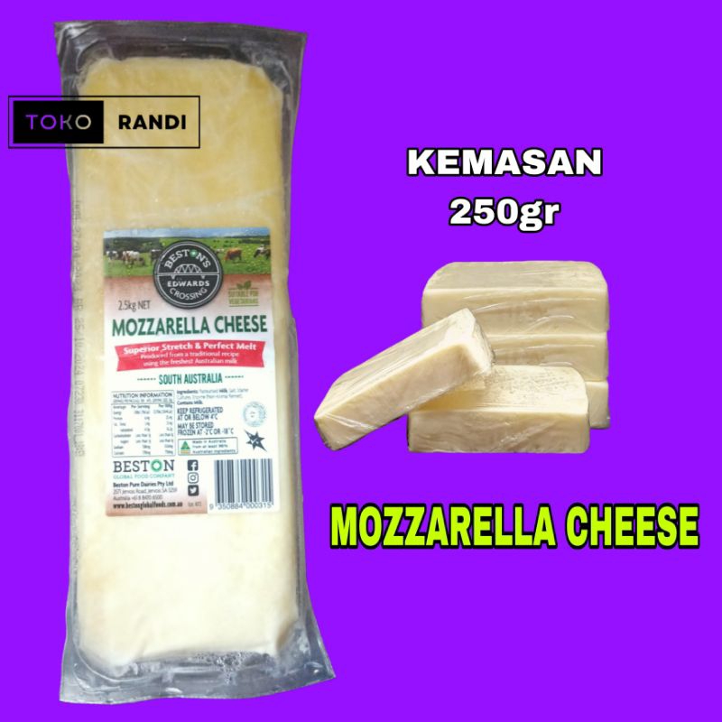 Jual Keju Mozzarella Block Beston Edwards Crossing Pack Asli | Shopee ...