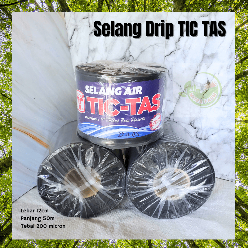 Jual Selang Drip Tic tas/ Selang irigasi Lebar 12Cm x 50M Tebal 200 ...