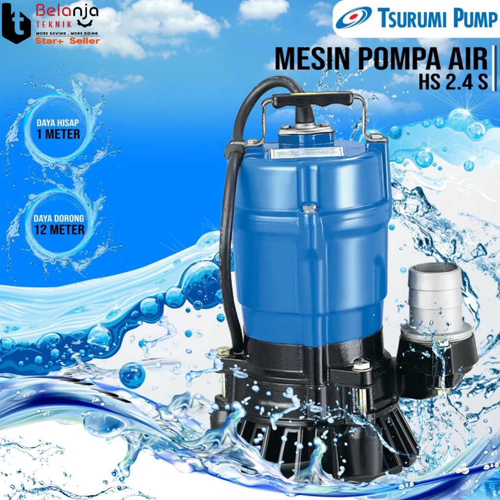Jual Mesin Pompa Celup - Pompa Tsurumi Pump HS 2.4 S - 12 Meter ...
