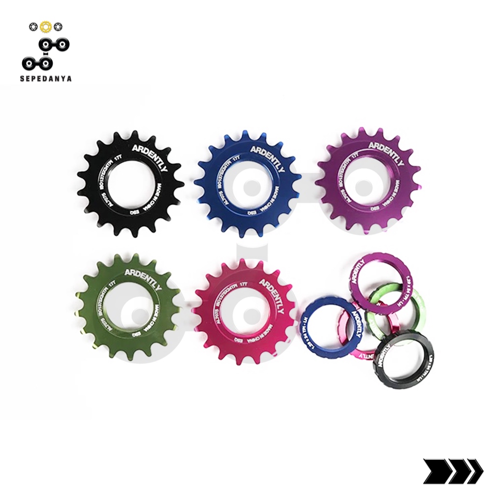Jual Ardently Cog Set Cog Lockring Alloy 13t 14t 15t 16t 17t 18t 19t ...