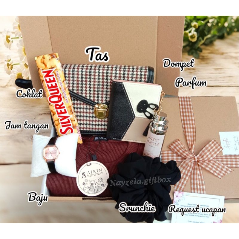 Jual KADO HAMPERS GIFT BOX CEWEK ULANG TAHUN VINTAGE AESTHETIC HADIAH ...