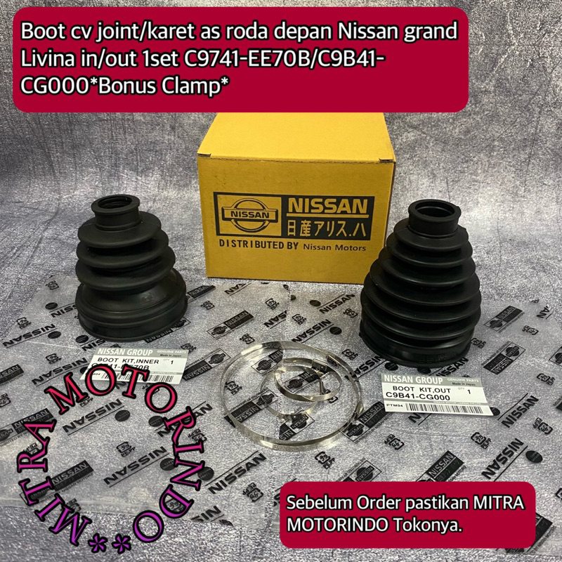 Jual Boot Cv Joint/Karet As Roda Depan Nissan Grand Livina In/Out 1Set ...
