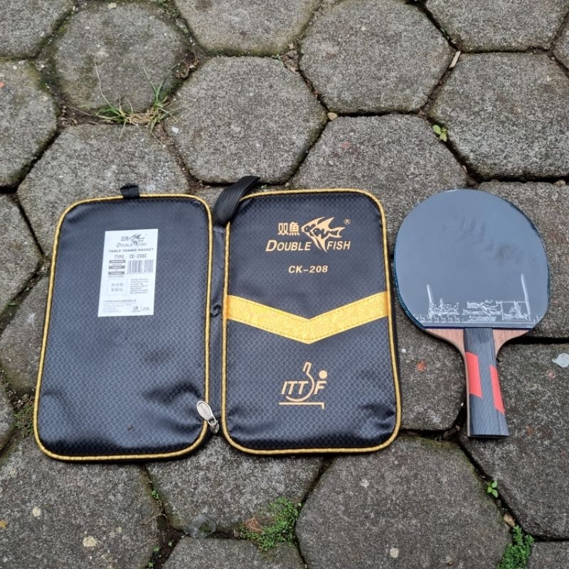 Jual Double fish CK-208 C premade bat bet ping pong | Shopee Indonesia