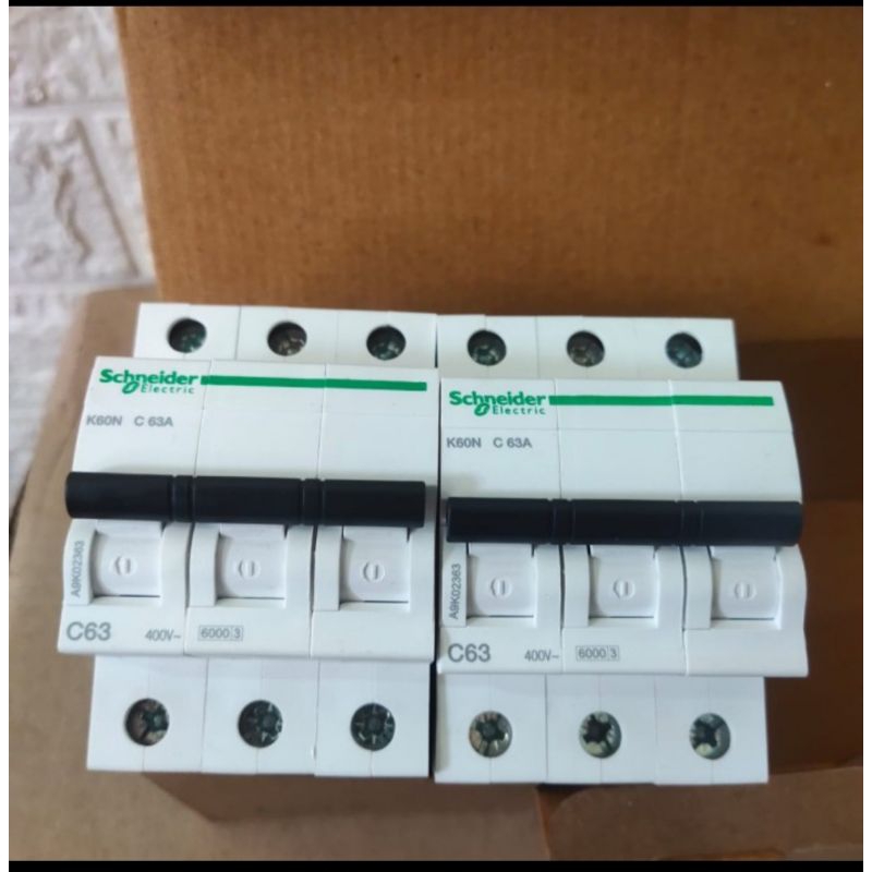 Jual MCB Schneider 3 phase 63A | Shopee Indonesia