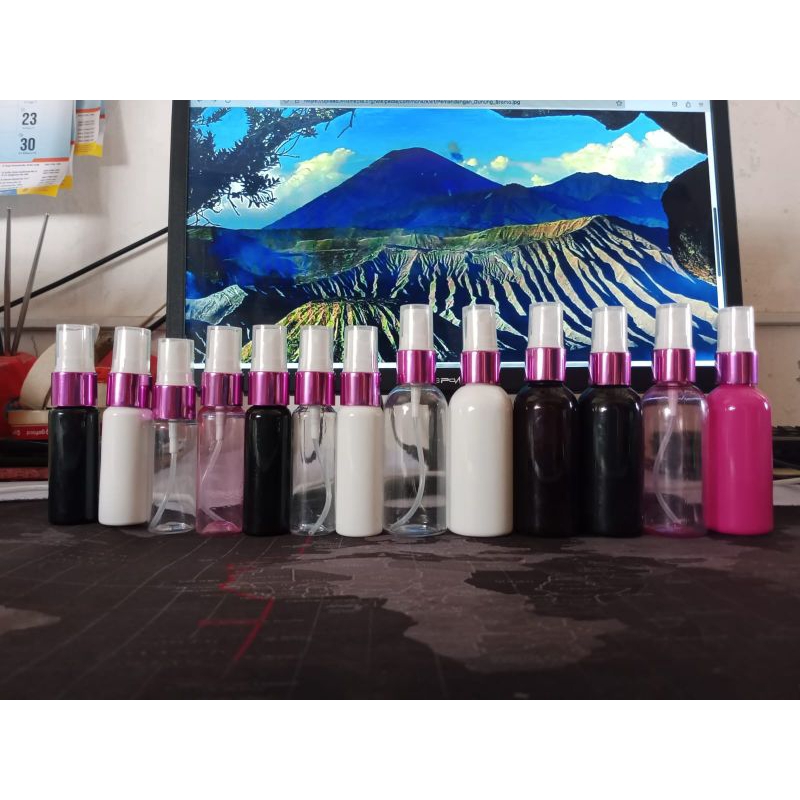 Jual Botol 60ml Botol Spray 60ml / 30ml / 20ml Botol 60ml Tutup Spray ...