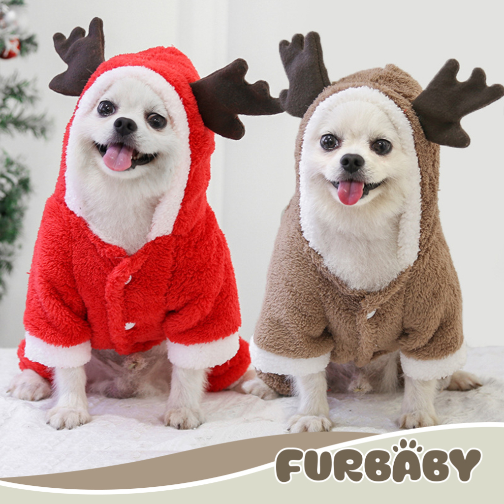 Jual Baju Natal Anjing Kucing Model Rusa | Baju Hoodie Jumpsuit Anjing ...
