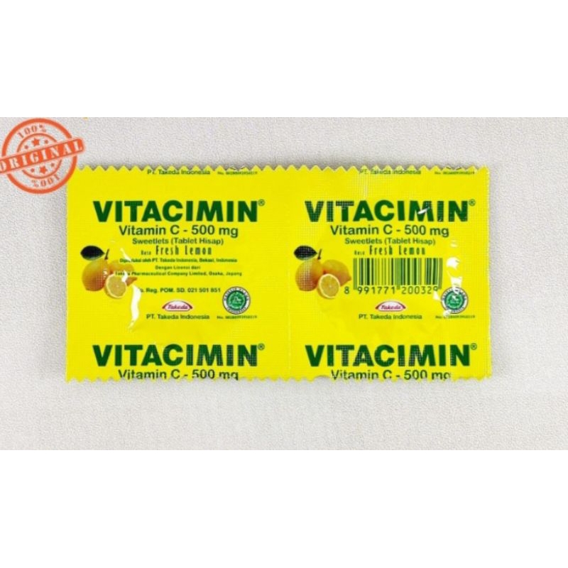 Jual Vitacimin /Vitamin C 500mg 1 Sachet 2 tablet | Shopee Indonesia